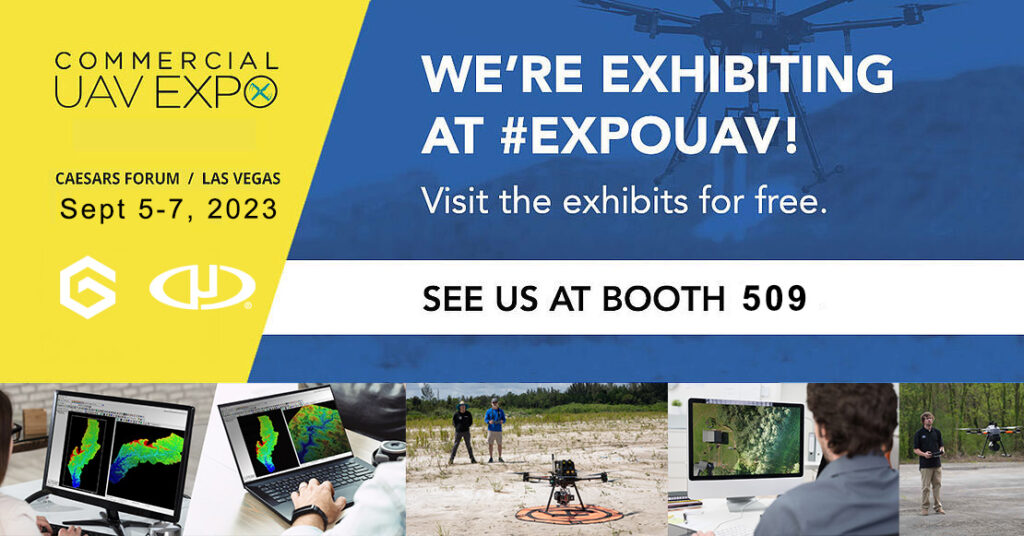 Why Visit GeoCue and Microdrones at Commercial UAV 2023 - LP360