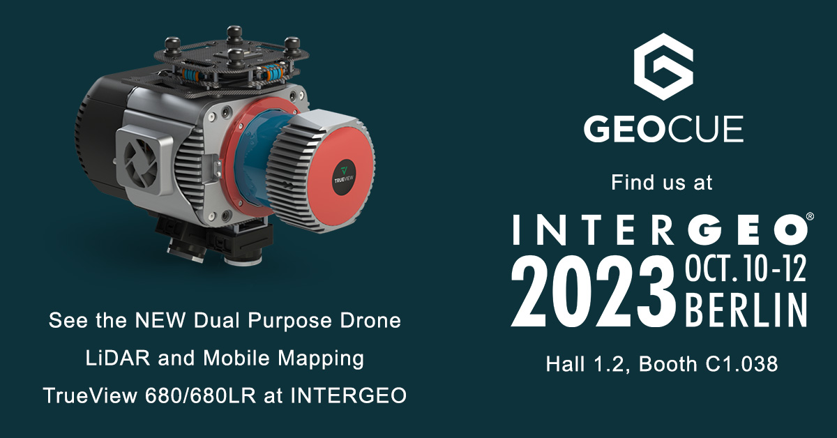 Visit GeoCue at Intergeo 2023 in Berlin