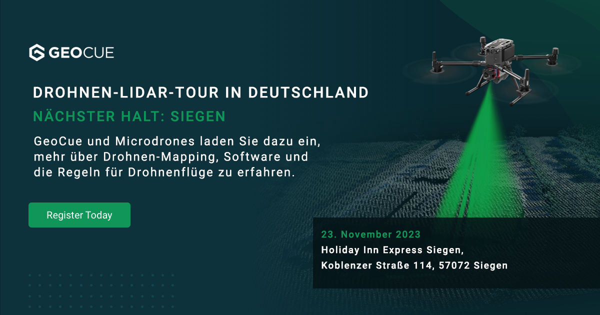 Join GeoCue and Microdrones in Siegen Germany for a LiDAR Workshop - LP360