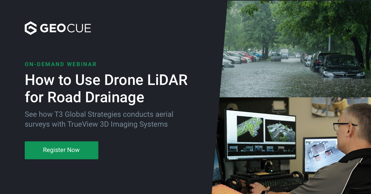 How to Use Drone LiDAR For Road Drainage