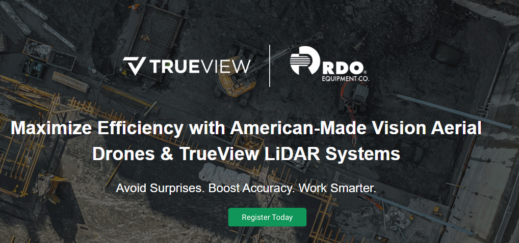 GeoCue and RDO Offer Vision Aerial Drone LiDAR Bundles for Earthworks Construction Projects