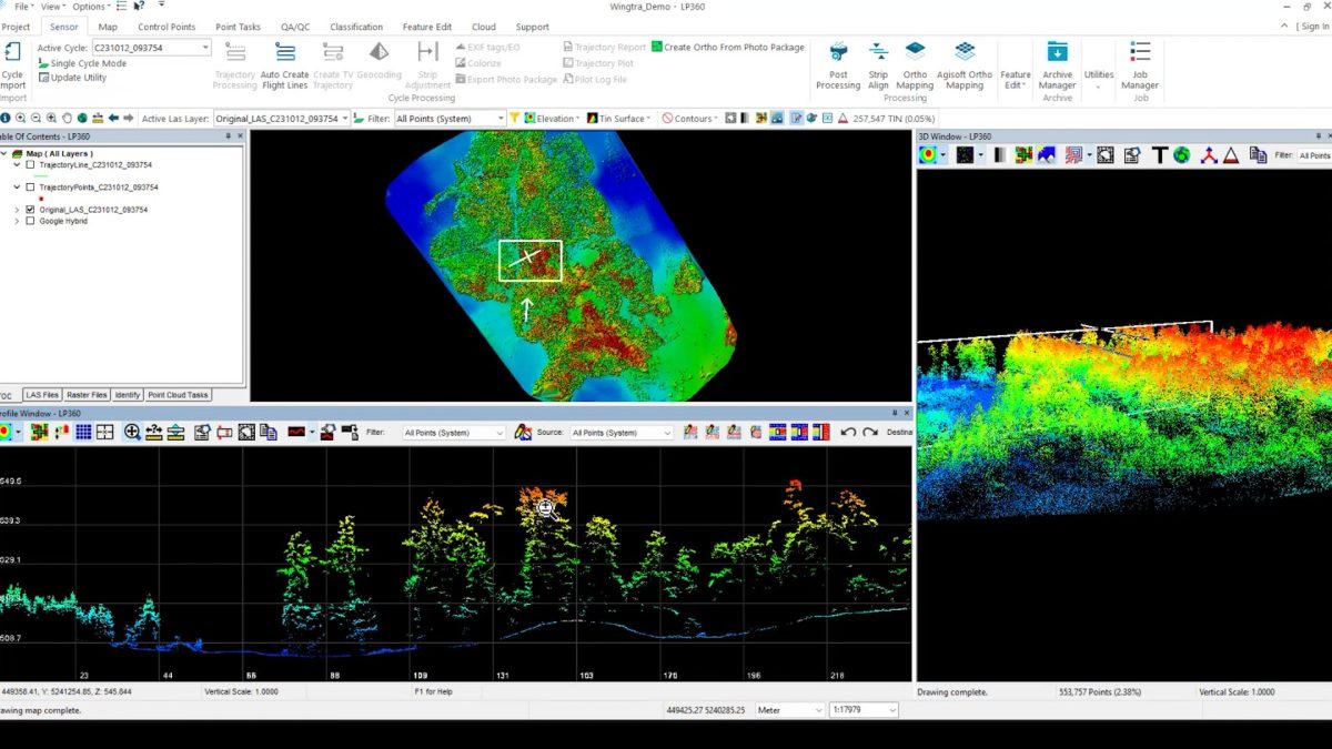 How to Process Your Wingtra LiDAR Data with the LP360 Drone Bundle - LP360