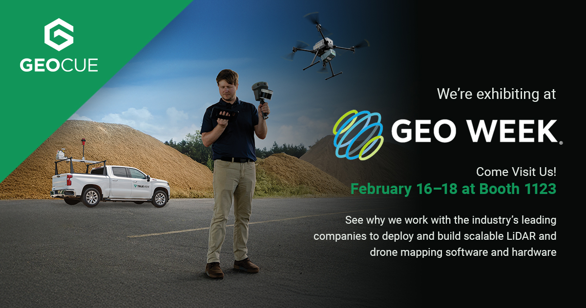 Geo Week 2026: GeoCue, LP360 and NDAA-Compliant Drone and Handheld LiDAR